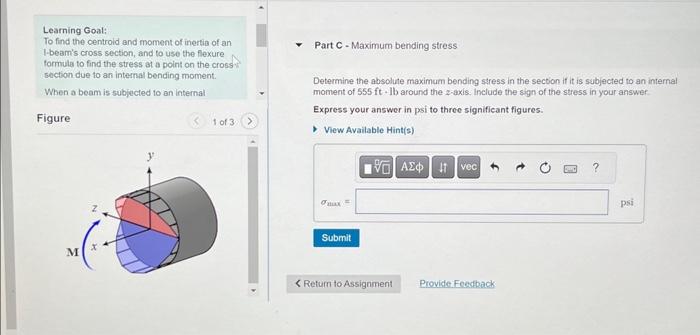distance from the neutral axis to the farthest. point | Chegg.com