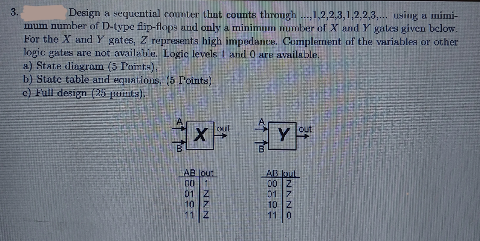 Solved Design a sequential counter that counts through | Chegg.com