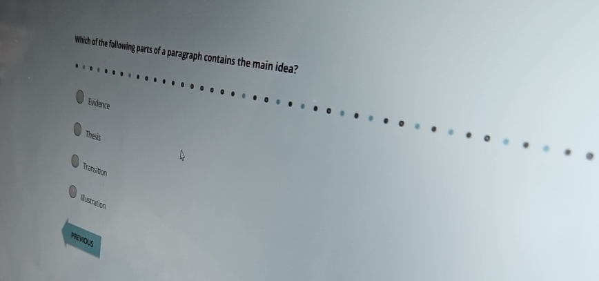 Solved Which of the following parts of a paragraph contains | Chegg.com