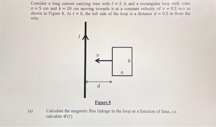 Solved Consider a long current carrying wire with I=2 A and | Chegg.com