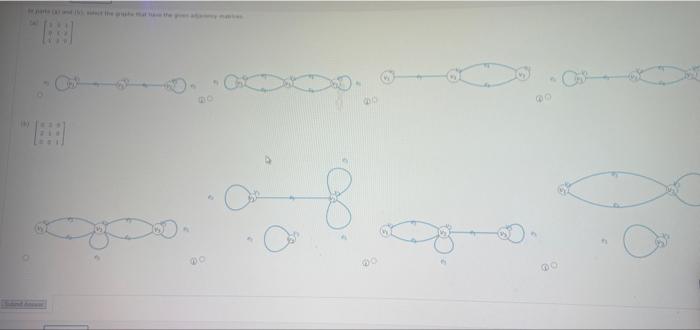Solved Select Graphs With Given Adjacency Matrices 9173