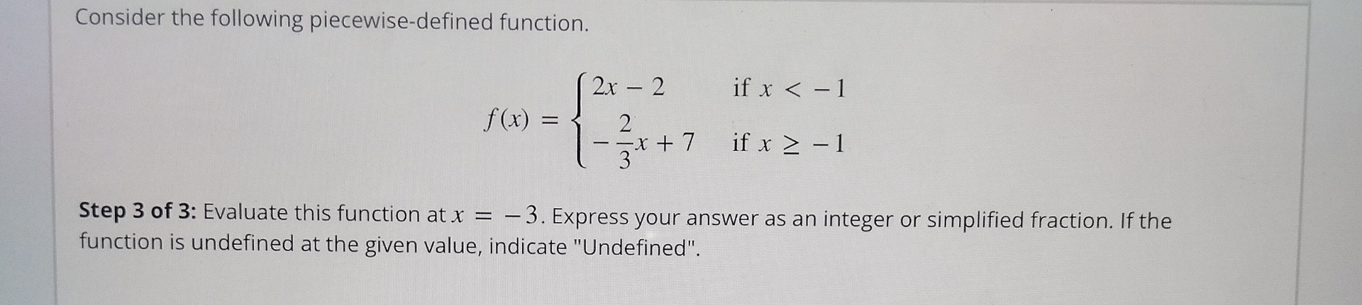 Solved Consider the following piecewise-defined | Chegg.com