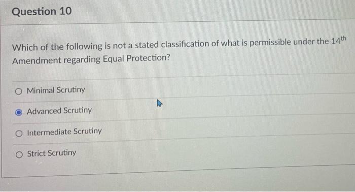 Solved Which of the following is not a stated classification | Chegg.com