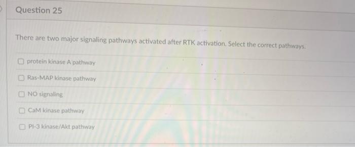 Solved There are two major signaling pathways activated | Chegg.com