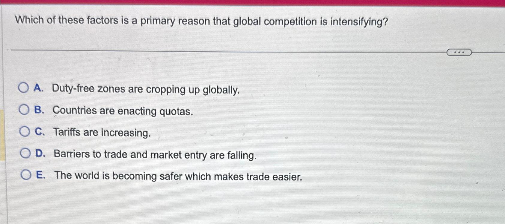 Solved Which of these factors is a primary reason that | Chegg.com