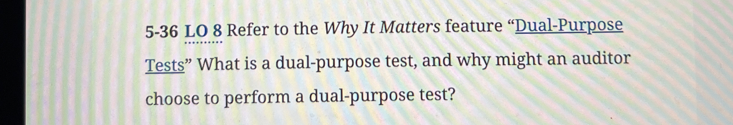 Solved 5-36 ﻿LO 8 ﻿Refer to the Why It Matters feature | Chegg.com