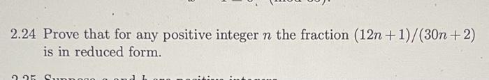 Solved 2.24 Prove that for any positive integer n the | Chegg.com