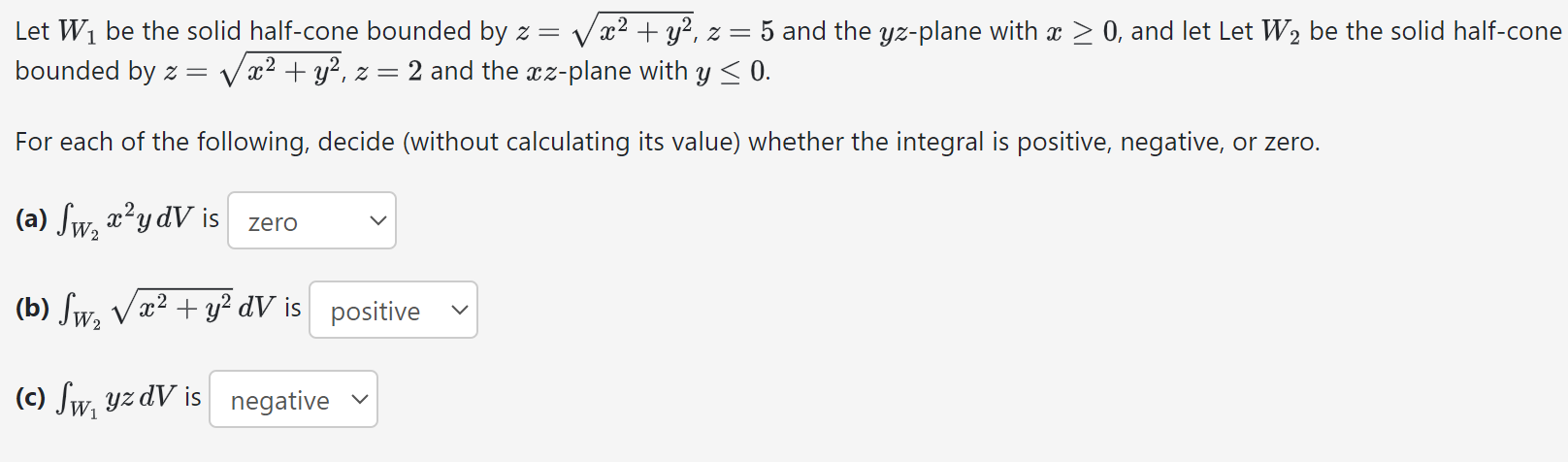 Solved Write limits of integration for the integral | Chegg.com