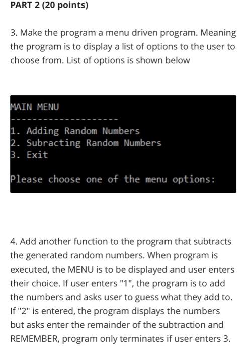 Solved 2. You will complete the instructions in the | Chegg.com