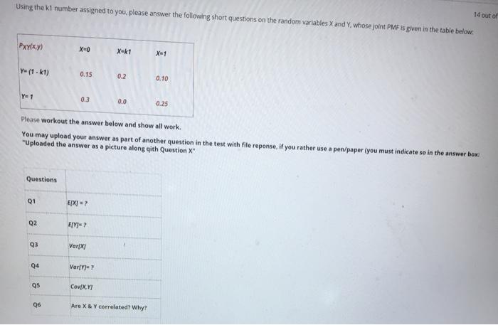 Solved Using the kt number assigned to you, please answer | Chegg.com