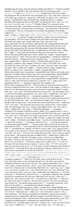 Solved Q1: Run the DLL.cpp code, then add the main() driver | Chegg.com