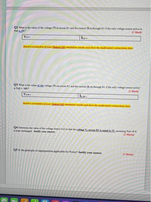 Solved PART 1: TinkerCAD Total 13 MARKS Build the circuit | Chegg.com