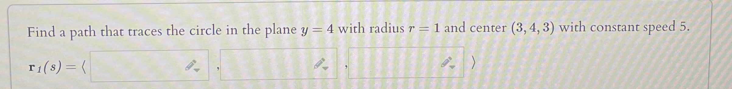 Solved Find a path that traces the circle in the plane y=4 | Chegg.com