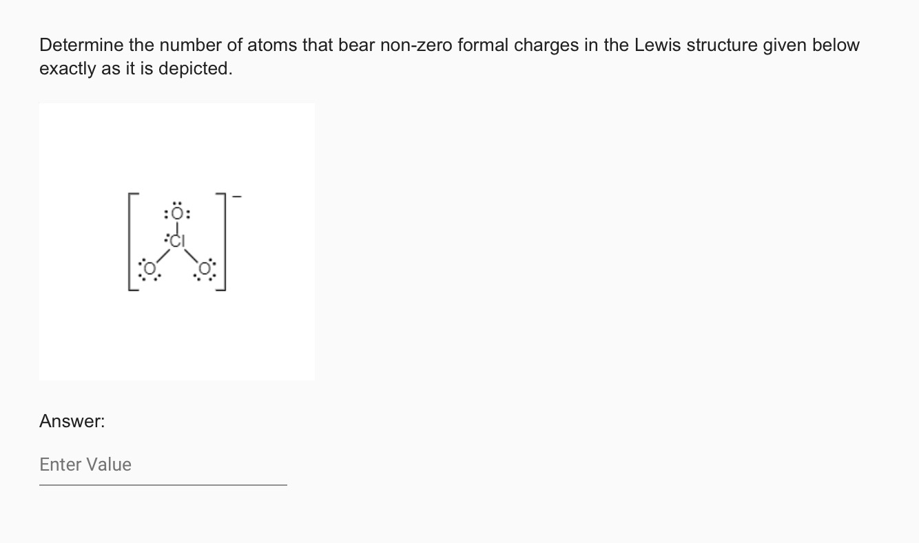 Solved Determine the number of atoms that bear non-zero | Chegg.com