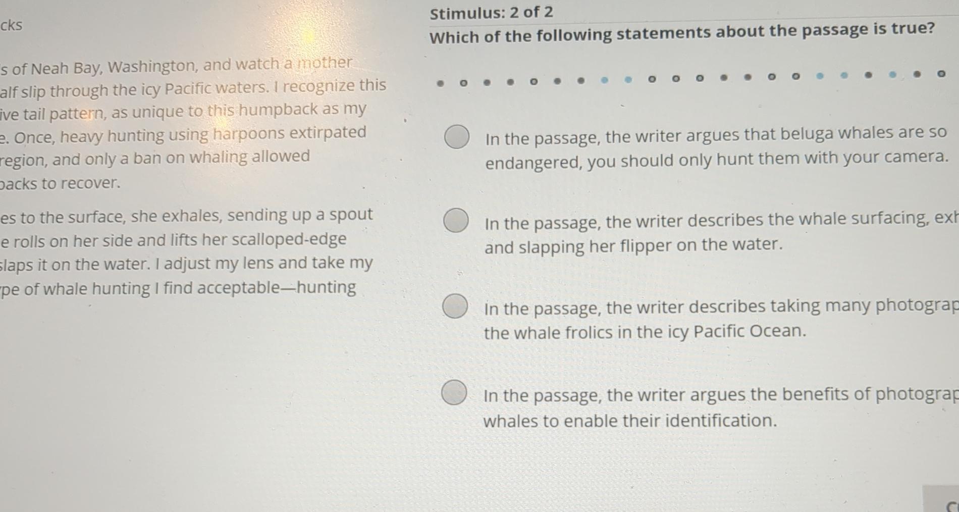 Solved Stimulus: 2 ﻿of 2Which of the following statements | Chegg.com