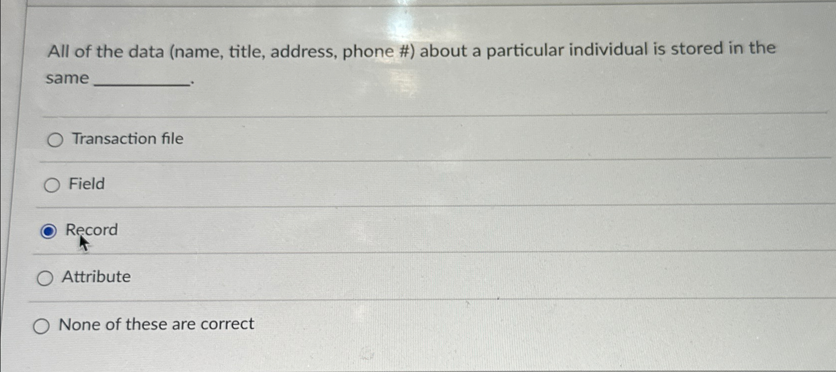 Solved All of the data (name, ﻿title, address, phone #) | Chegg.com