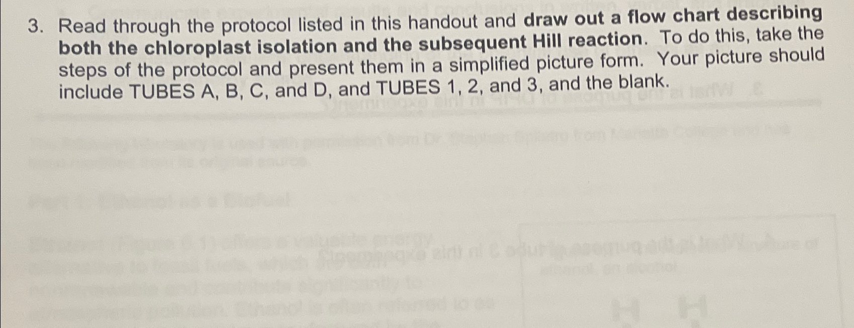Solved Read through the protocol listed in this handout and | Chegg.com