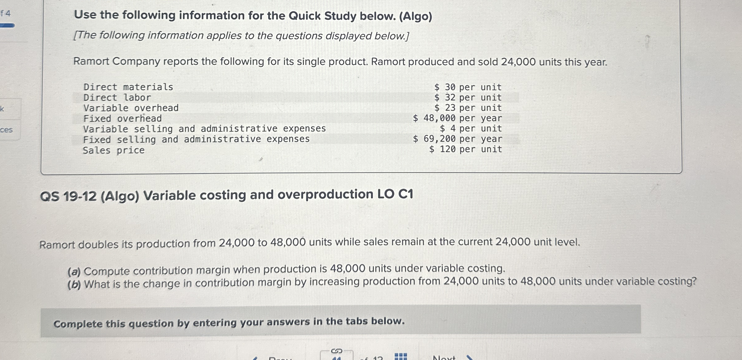 Solved f4Use the following information for the Quick Study | Chegg.com