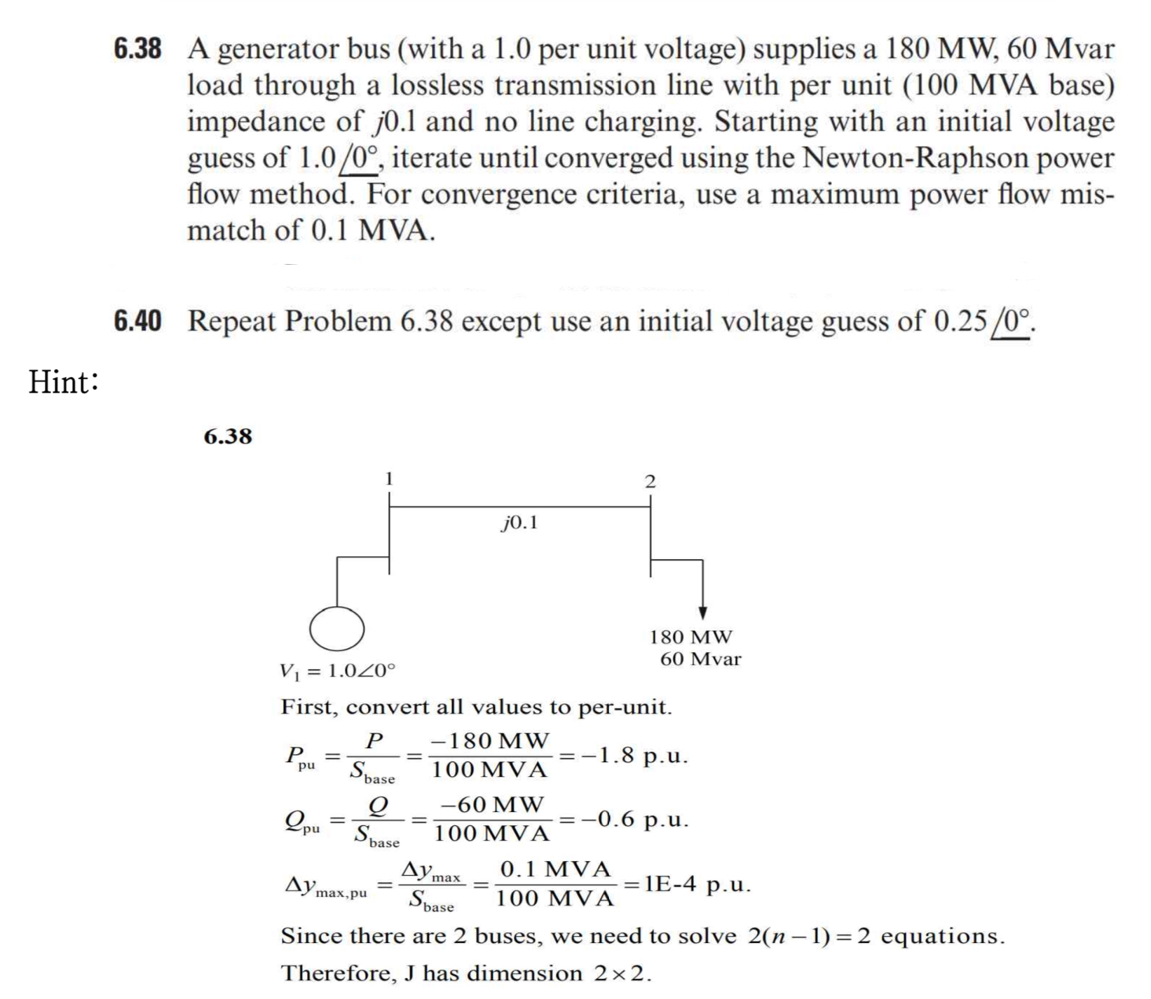 Solved 6.40 ﻿Repeat Problem 6.38 ﻿except use an initial | Chegg.com