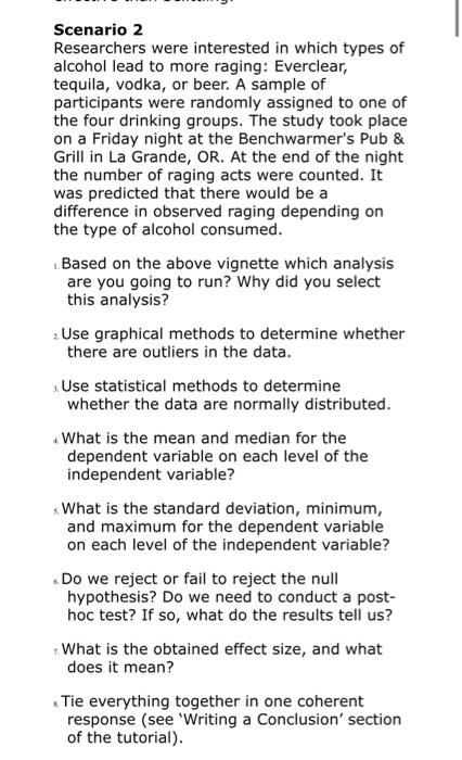 Solved Descriptives T-Tests ANOVA Mixed Models Regression | Chegg.com