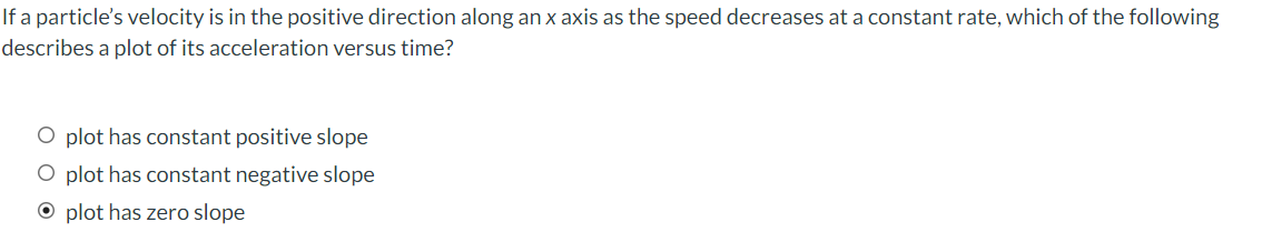 Solved If a particle's velocity is in the positive direction | Chegg.com