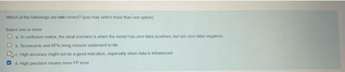 Solved Which of the followings are not correct? (you may | Chegg.com