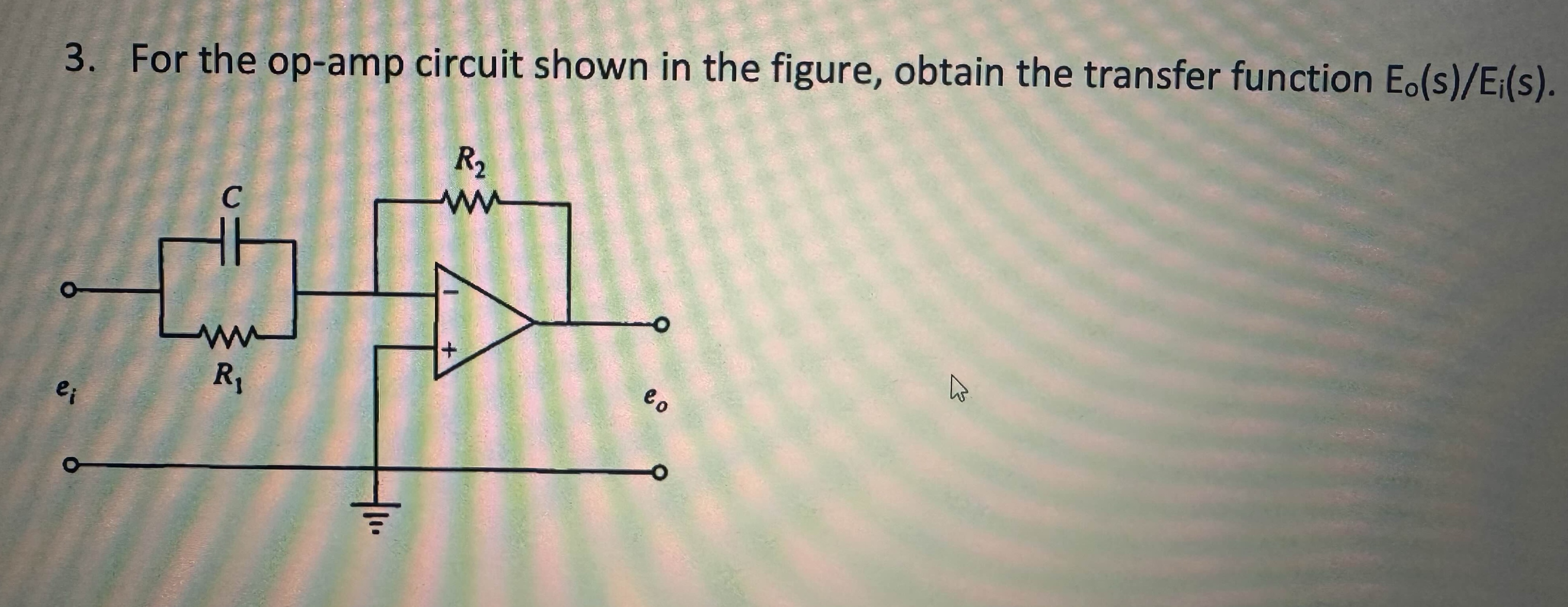 Solved For the op-amp circuit shown in the figure, obtain | Chegg.com