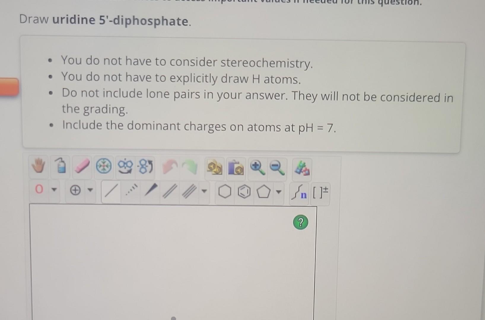 Solved Draw uridine 5'-diphosphate. - You do not have to | Chegg.com