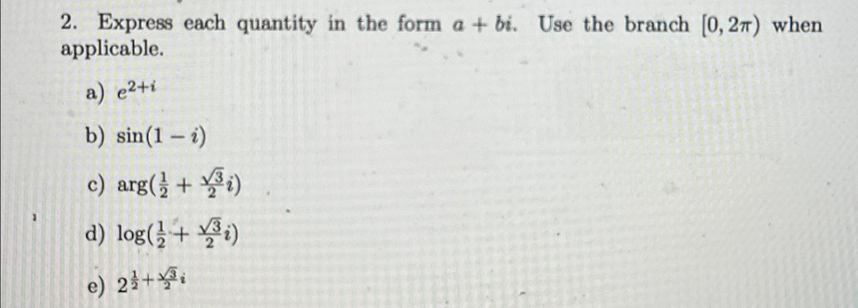 Solved Express each quantity in the form a+bi. ﻿Use the | Chegg.com