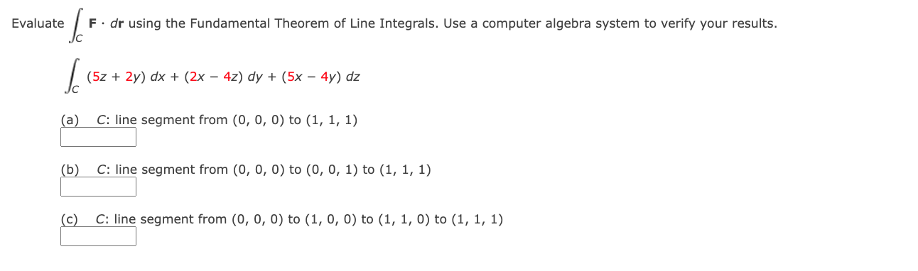 Solved Evaluate ∫C﻿F*dr ﻿using the Fundamental Theorem of | Chegg.com