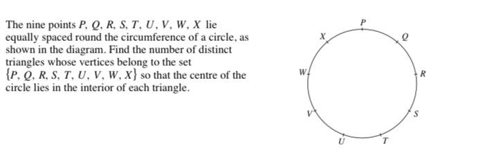 Solved The nine points P,Q,R,S,T,U,V,W,X lie equally spaced | Chegg.com