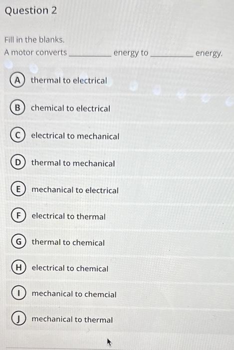 Solved Fill in the blanks. A generator converts energy into | Chegg.com