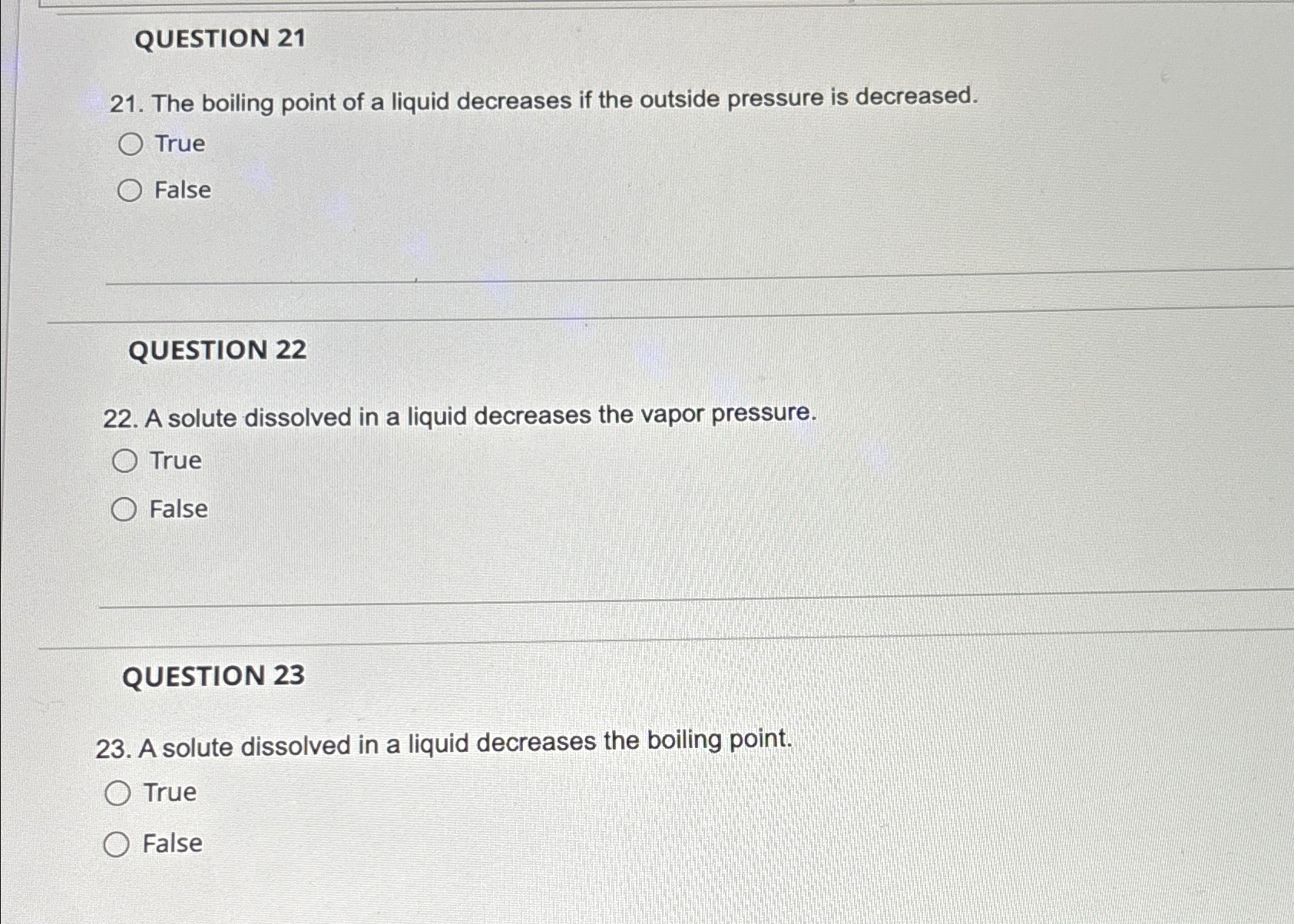 Solved QUESTION 2121. ﻿The boiling point of a liquid | Chegg.com