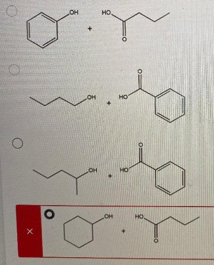 Solved What carboxylic acid and alcohol are required for the | Chegg.com