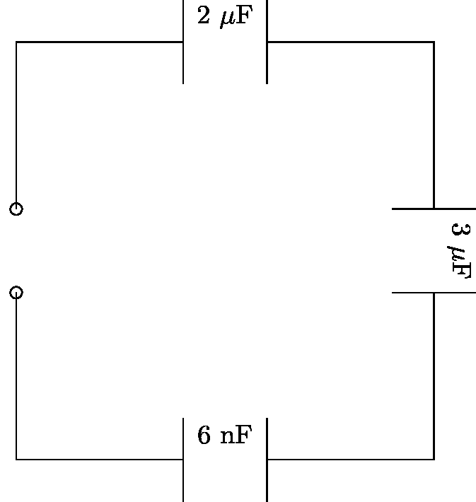 Solved ¿Cual es la capacitancia total del siguiente | Chegg.com
