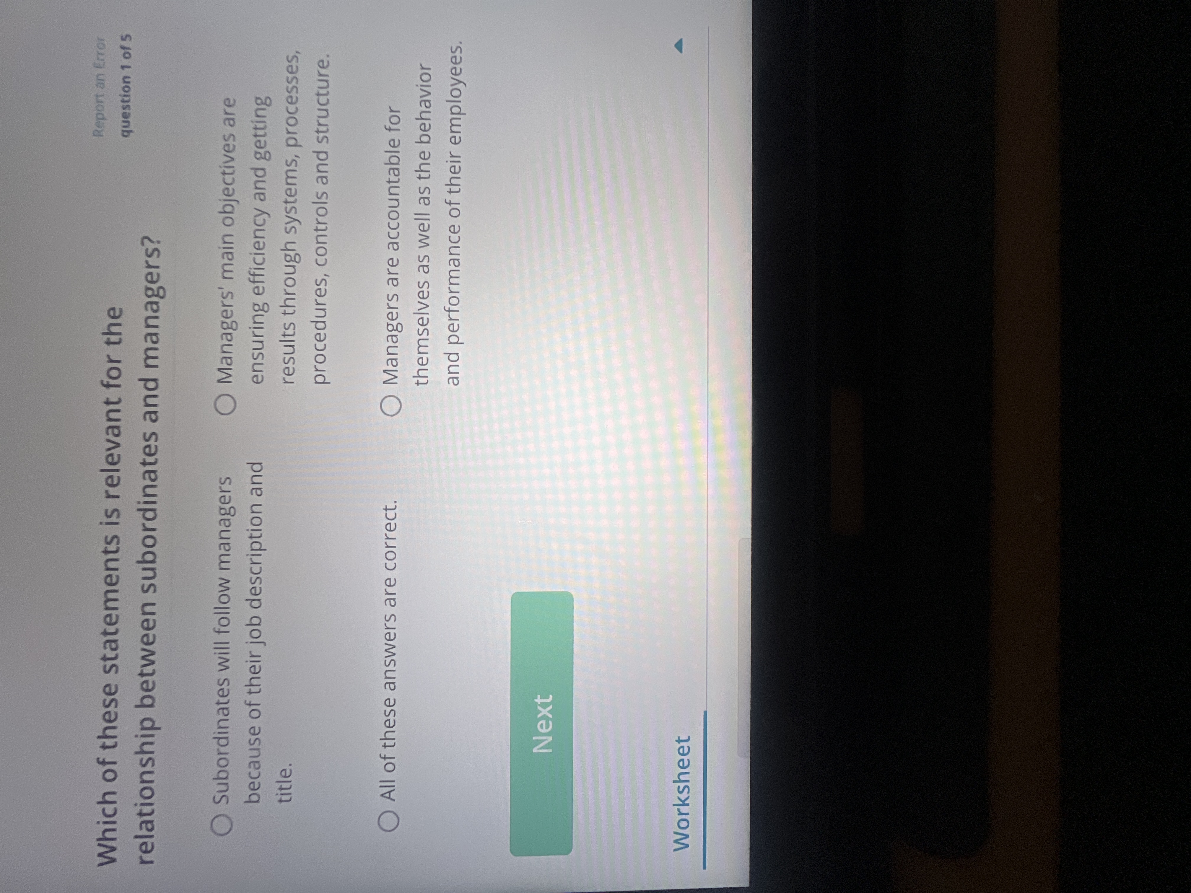 Solved relationship between subordinates and | Chegg.com