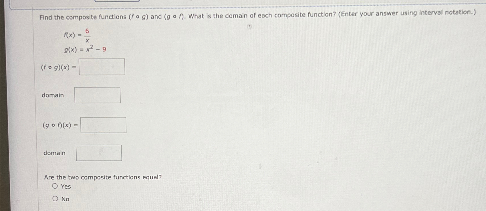 Solved Find the composite functions (f@g) ﻿and (g@f). ﻿What | Chegg.com