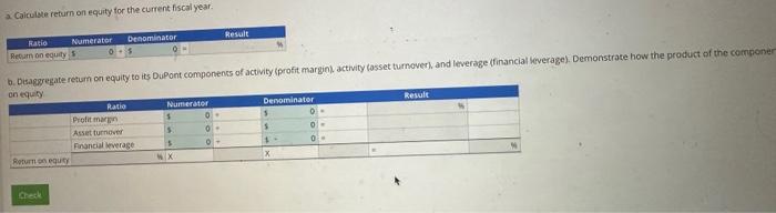 Solved Computing and Disaggregating Return on Equity | Chegg.com