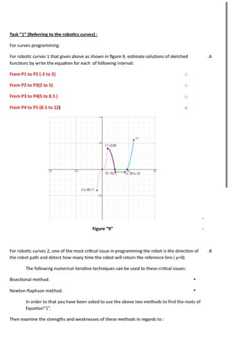 Solved Task "1" (Referring to the robotics curves): For | Chegg.com