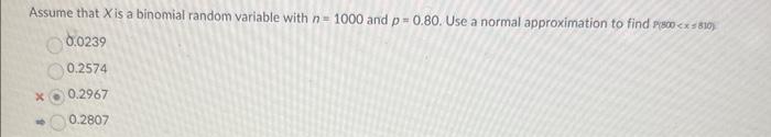 Solved Assume that X is a binomial random variable with | Chegg.com