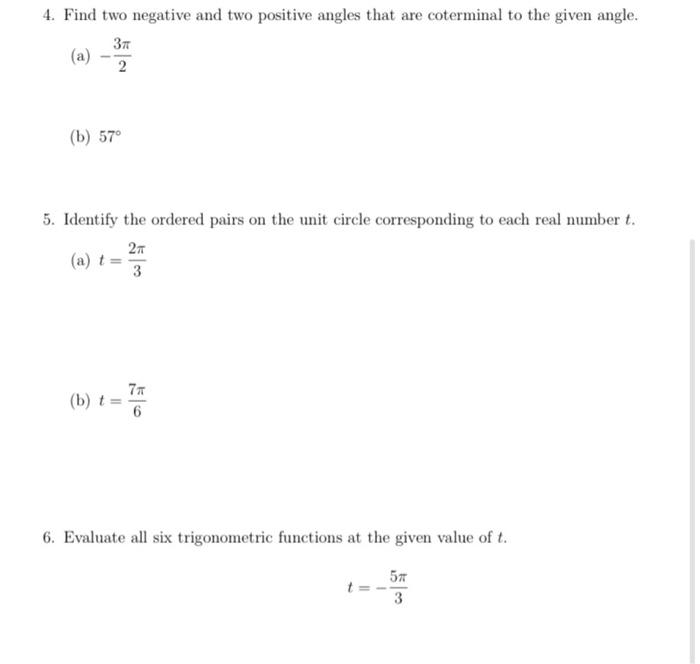 Solved 1. Sketch the angles in standard position. (a) −135∘ | Chegg.com