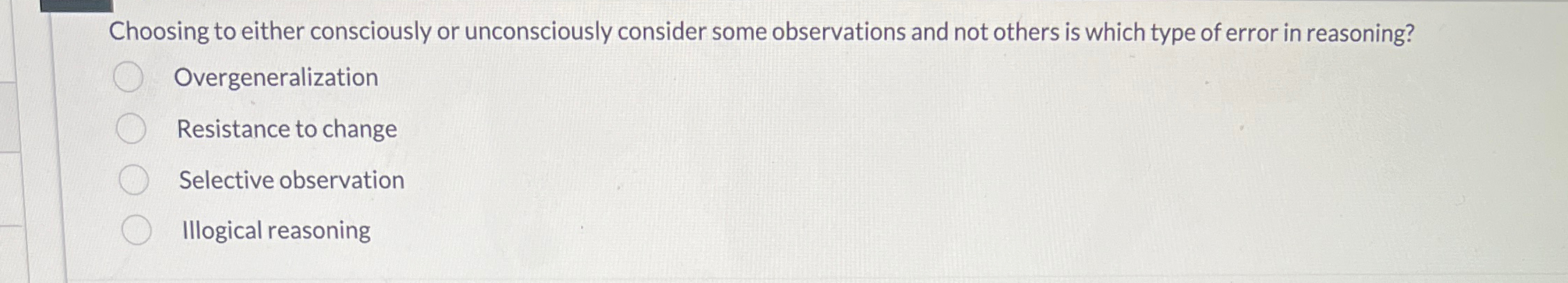 Solved Choosing to either consciously or unconsciously | Chegg.com