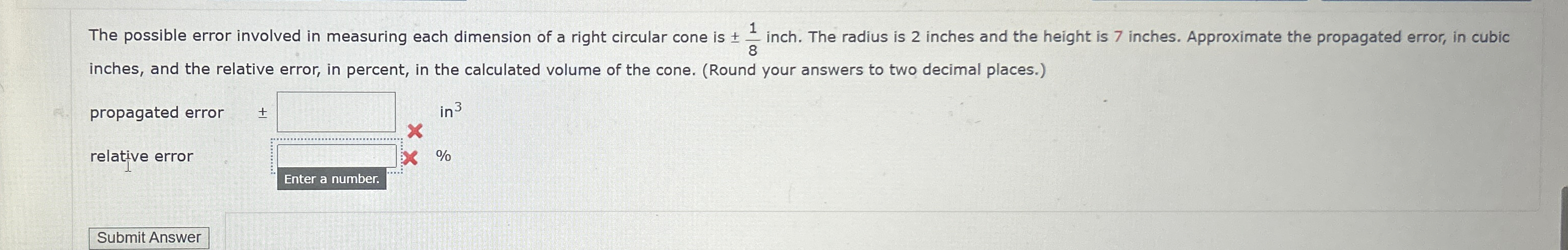 Solved The possible error involved in measuring each | Chegg.com