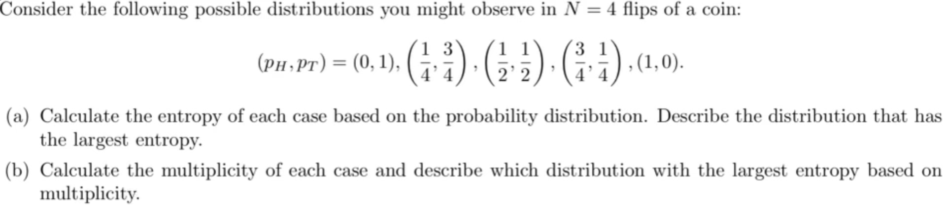 Solved find the normalized probability distribution pi that | Chegg.com