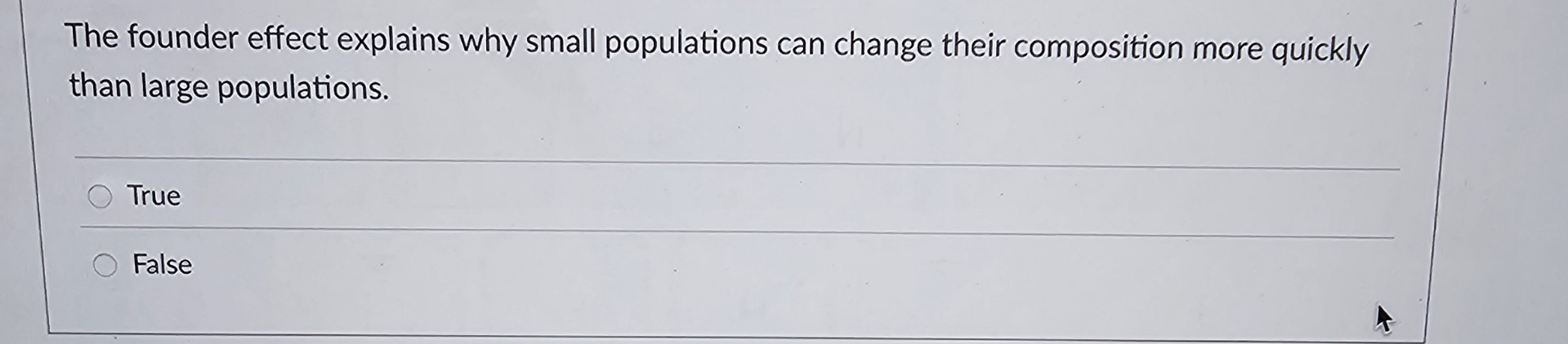 Solved The founder effect explains why small populations can | Chegg.com