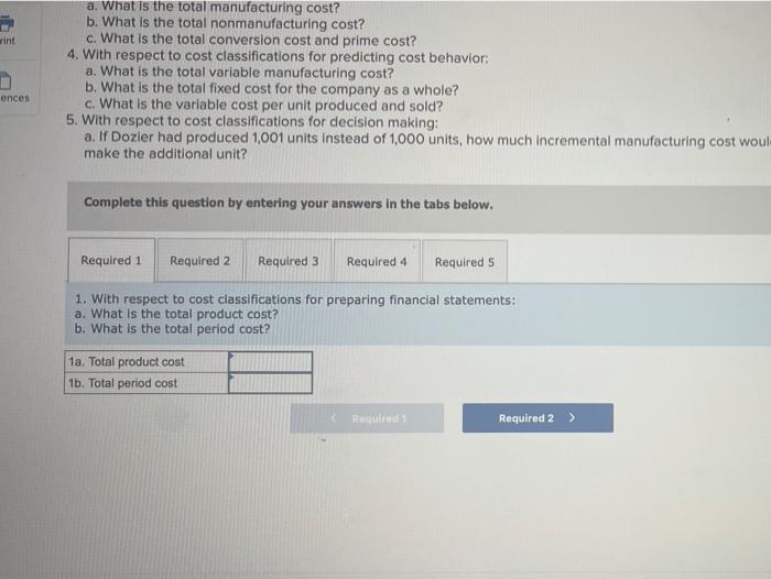 Solved 3 Problem 1-24 (Algo) Different Cost Classifications | Chegg.com Solved 3 Problem 1-24 (Algo) Different Cost Classifications | Chegg.com