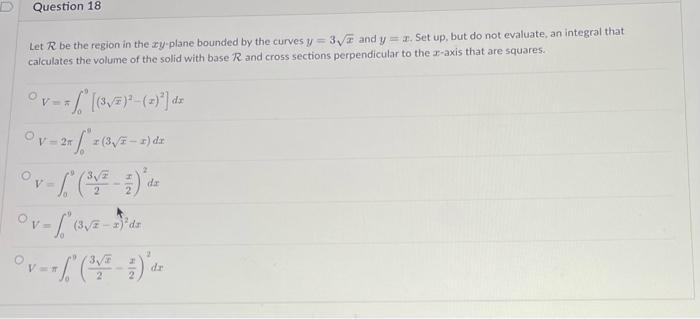 [Solved]: will vote Let ( mathcal{R} ) be the region in t