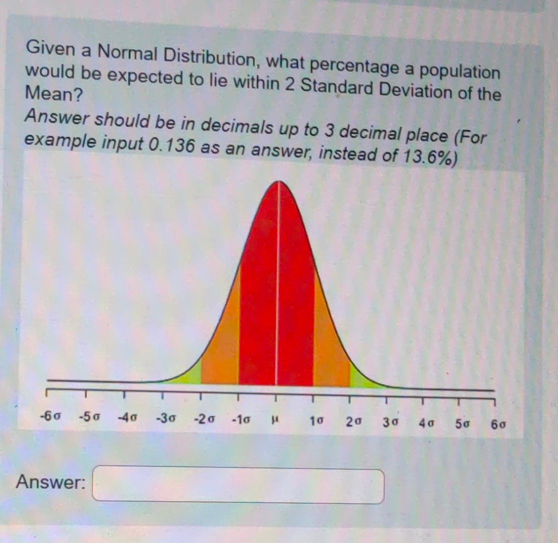 Solved Given A Normal Distribution What Percentage A Chegg