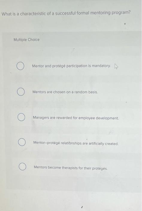 What Is A Characteristic Of A Successful Formal Chegg
