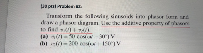 Solved (30 pts) Problem #2: Transform the following | Chegg.com